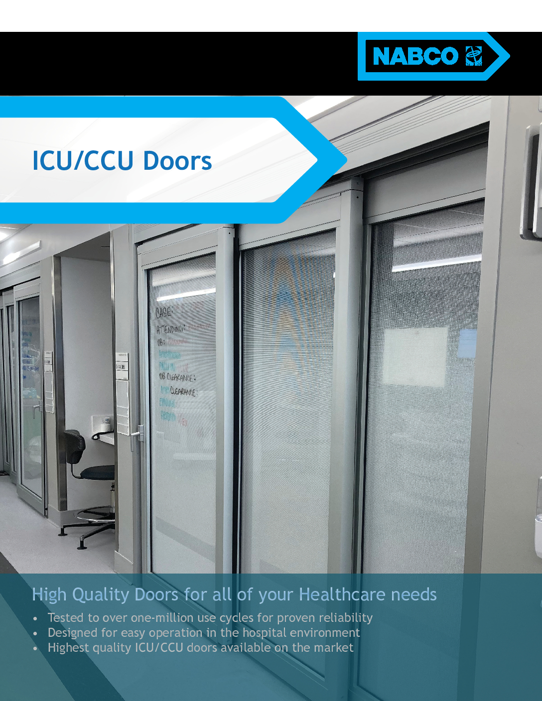 Product_Leaflet_ICU_Doors_June_2022 | NABCO Entrances
